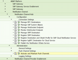 Set up notifications in SAP Fiori